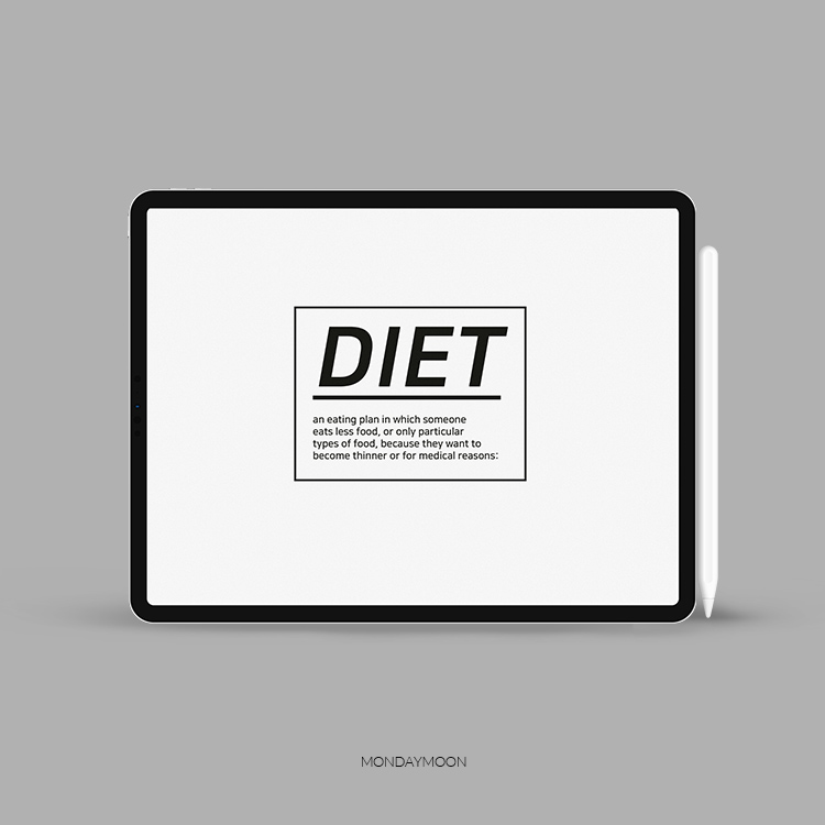 심플 다이어트 플래너 (6개월용) | 위버딩