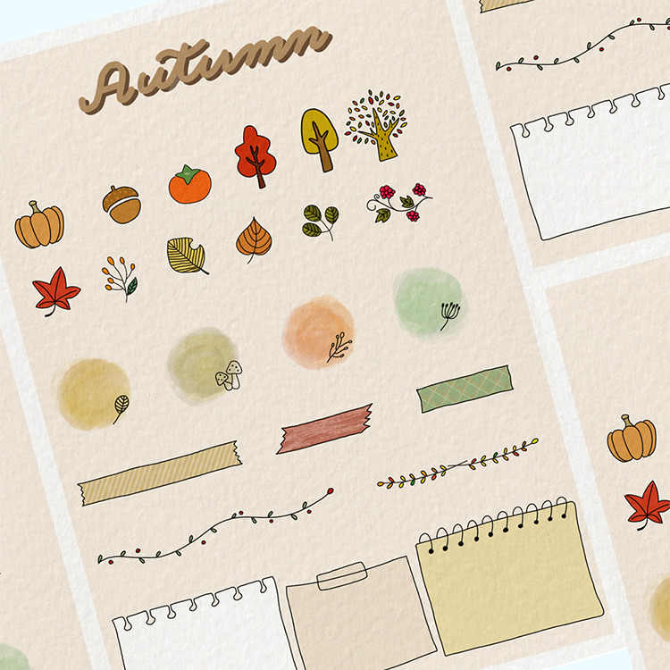 autumn sticker | Webudding