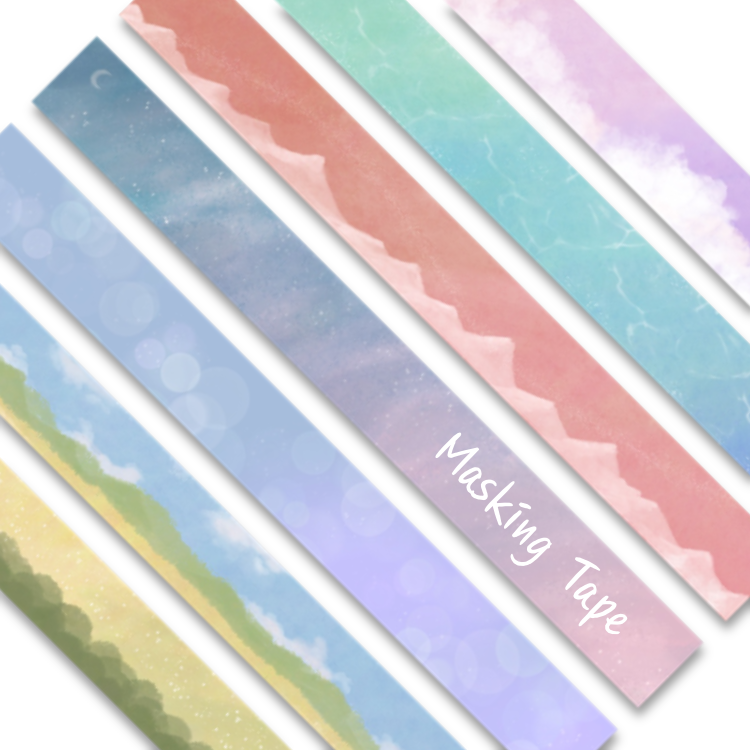Emotional Landscape washi tape sticker | Webudding