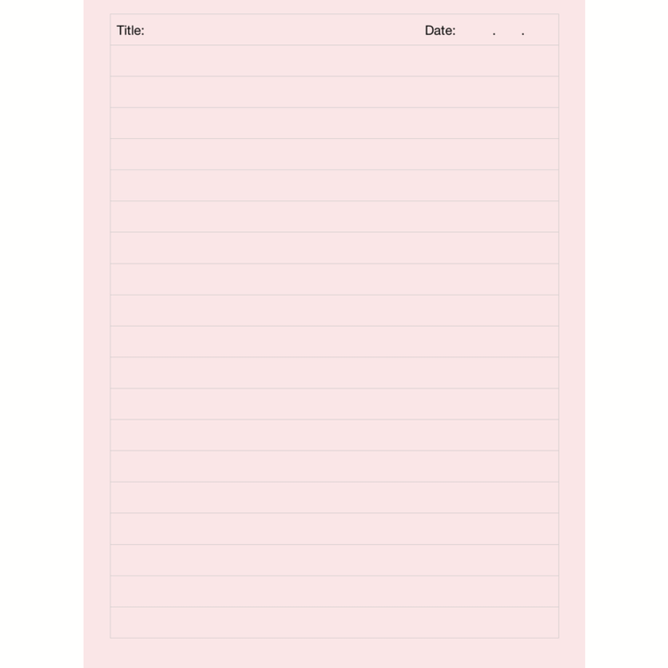 Pink Note Paper Background