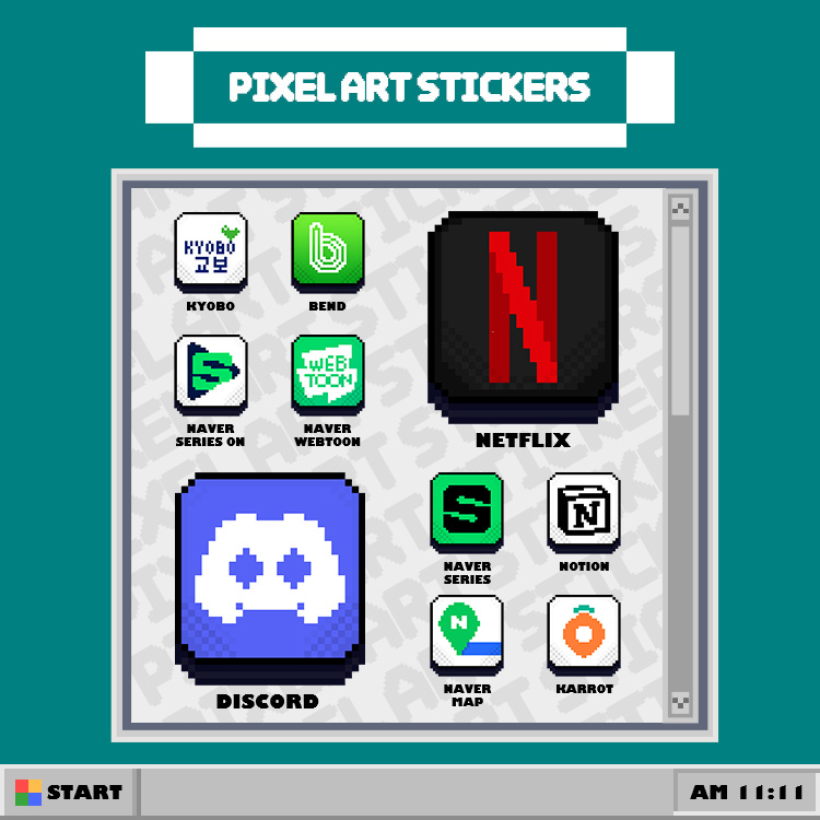 Pixel App Icon_part1 | Webudding