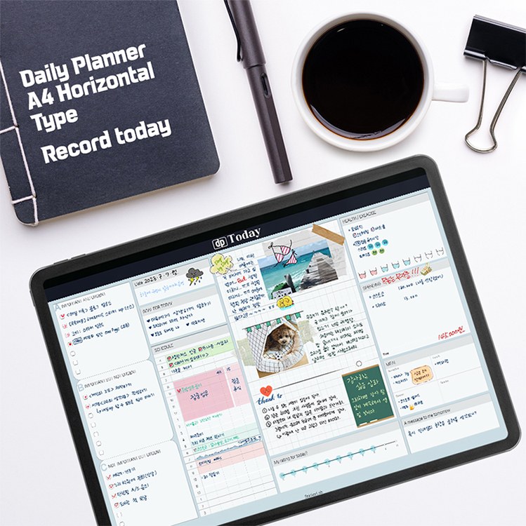 Daily Planner A4 Horizontal Type | Webudding