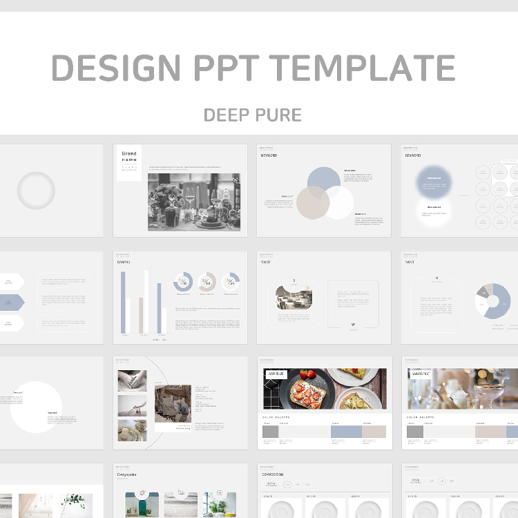 design ppt template - deep pure | Webudding