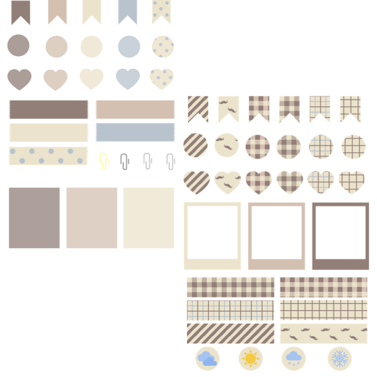 Dark brown sticker | 위버딩