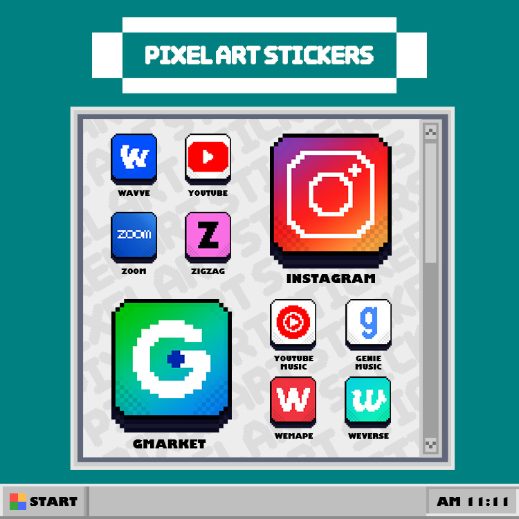 Pixel App Icon_part5 | Webudding