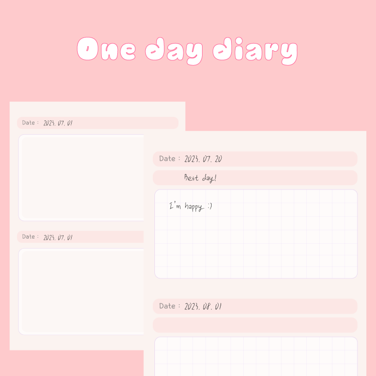 One day one diary | Webudding
