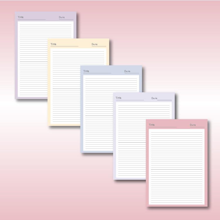 pastel line note | Webudding