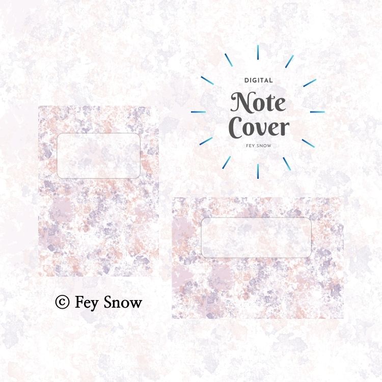 [Note Cover] soft flowers abstract notecover (1/5) | Webudding