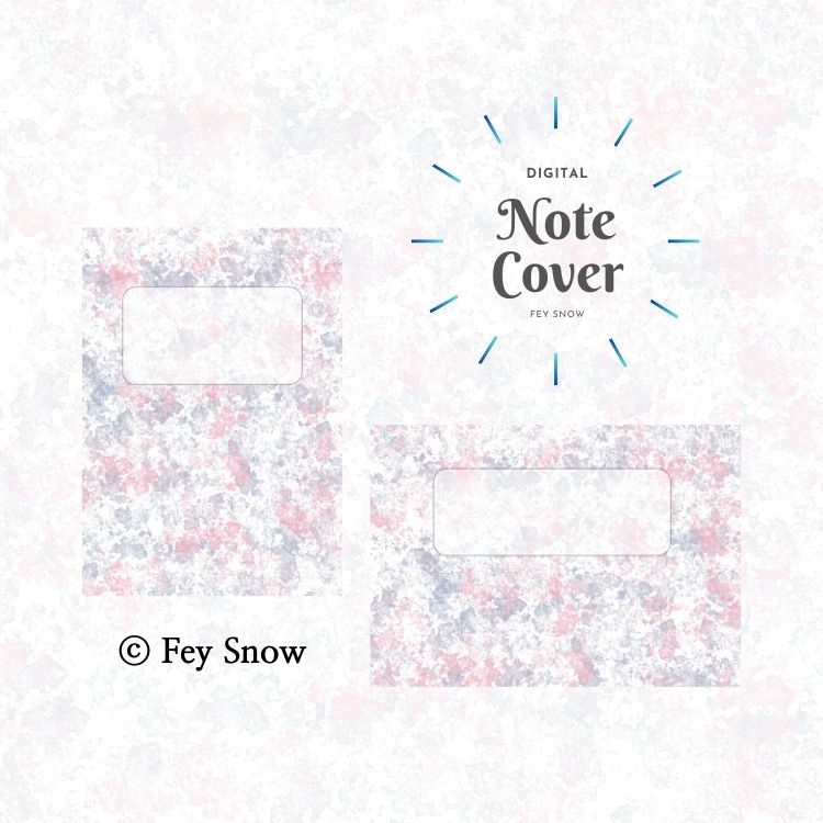 [Note Cover] soft flowers abstract notecover (2/5) | Webudding