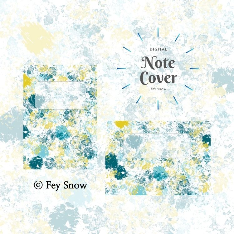 [Note Cover] flower garden abstract art (3/5) | Webudding