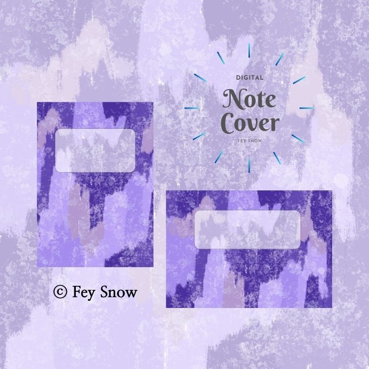 [Note Cover] purple-colorful mind abstract art | Webudding