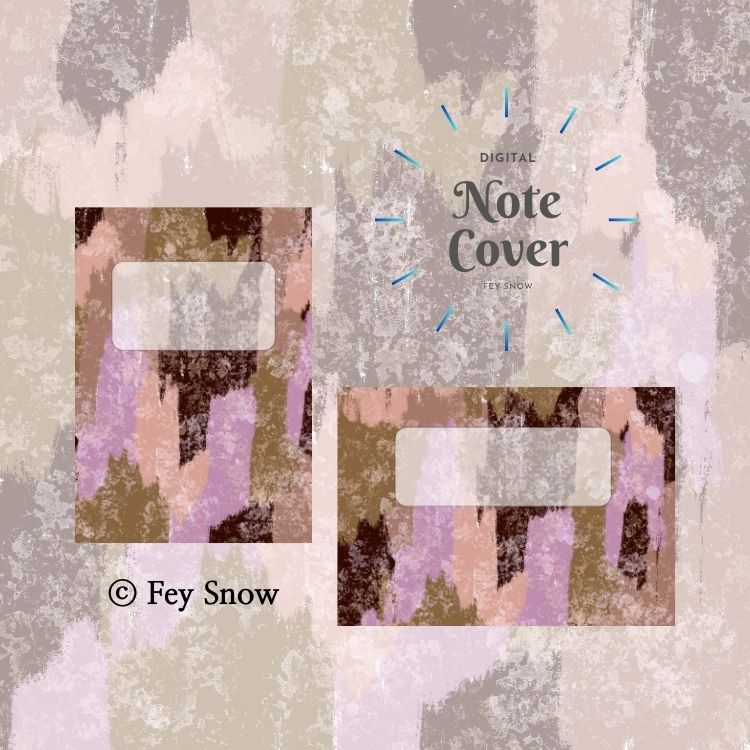 [Note Cover] dark red-colorful mind abstract art | Webudding