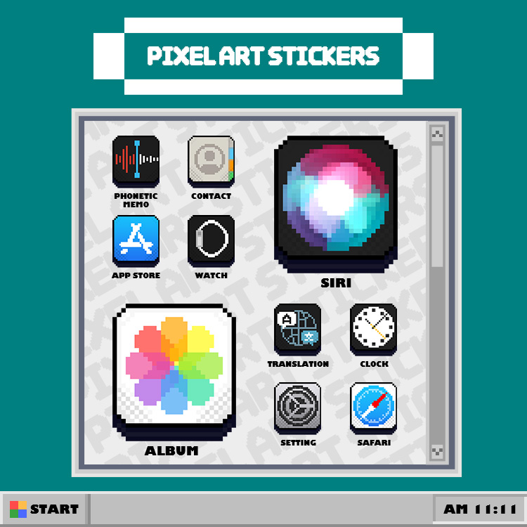 Pixel App Icon_part10 | Webudding