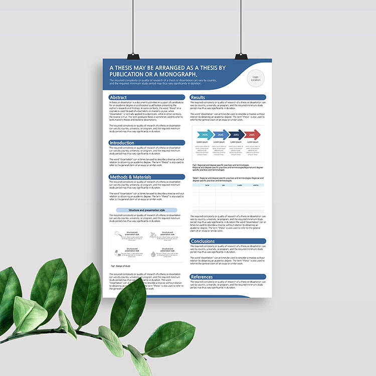 ( A0 size ) Academic conference Poster Powerpoint Template | Webudding
