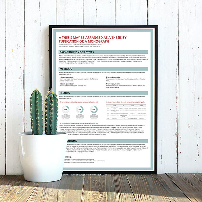 ( A0 size ) Academic conference Poster Powerpoint Template | Webudding