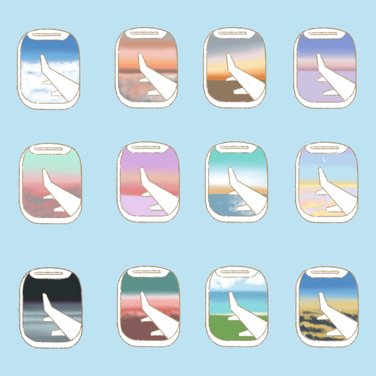 Airplane stickers | Webudding