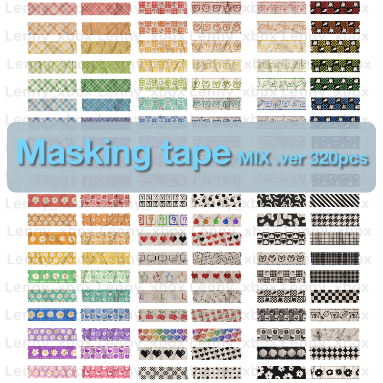 Masking Tape Paper Texture 320pcs | Webudding