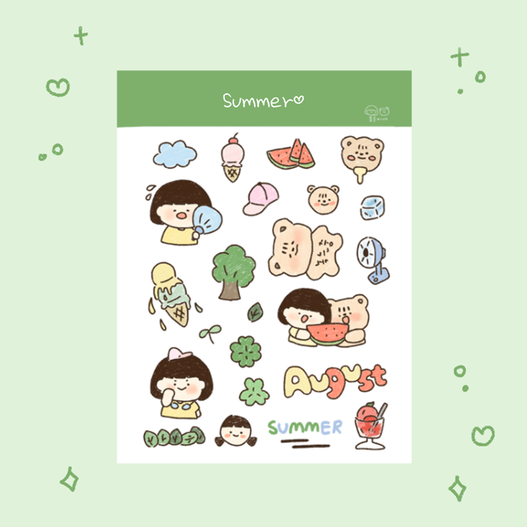 Bongsoon's summer sticker | Webudding
