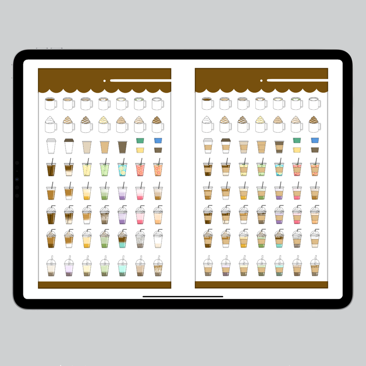 Cafe/Coffee/Beverage Daily sticker | Webudding