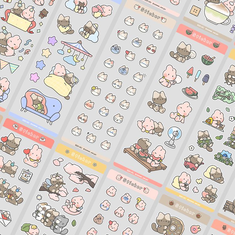 데일리 스티커팩 | 위버딩