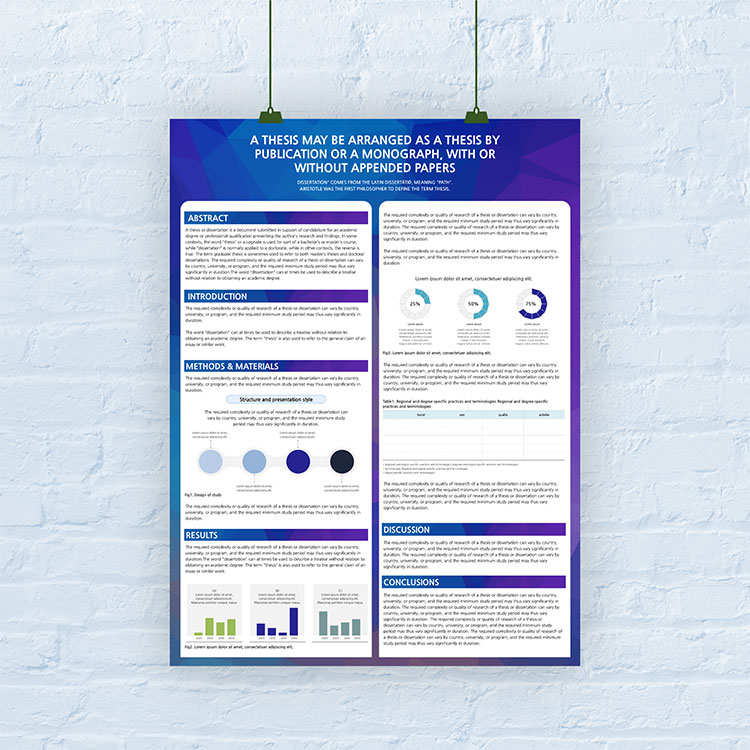 (90x120cm) 학술 포스터 ppt 템플릿 학회논문 졸업논문 | 위버딩