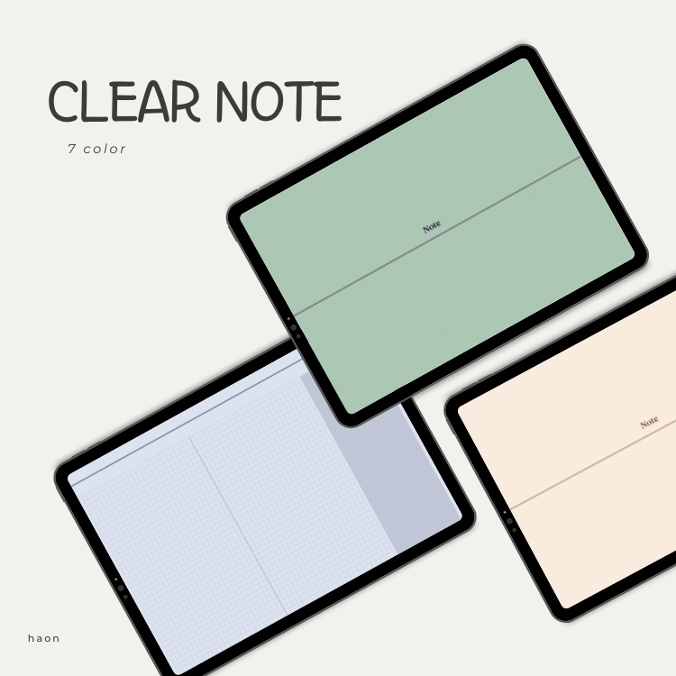 7 color clear note | Webudding