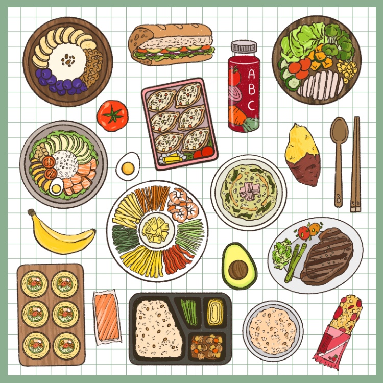 Food Series 02_ (Diet Food Sticker) | Webudding