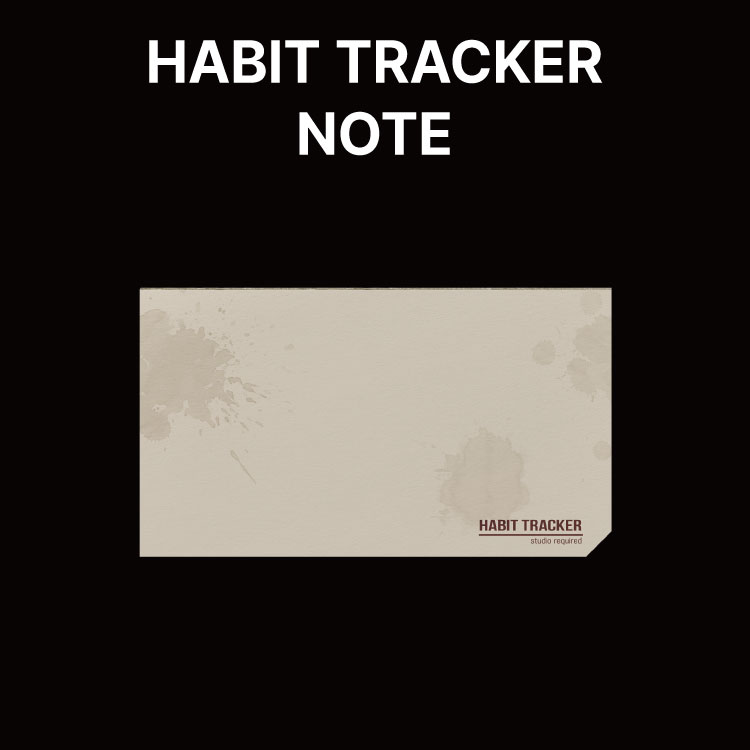 habit tracker note 01 | Webudding