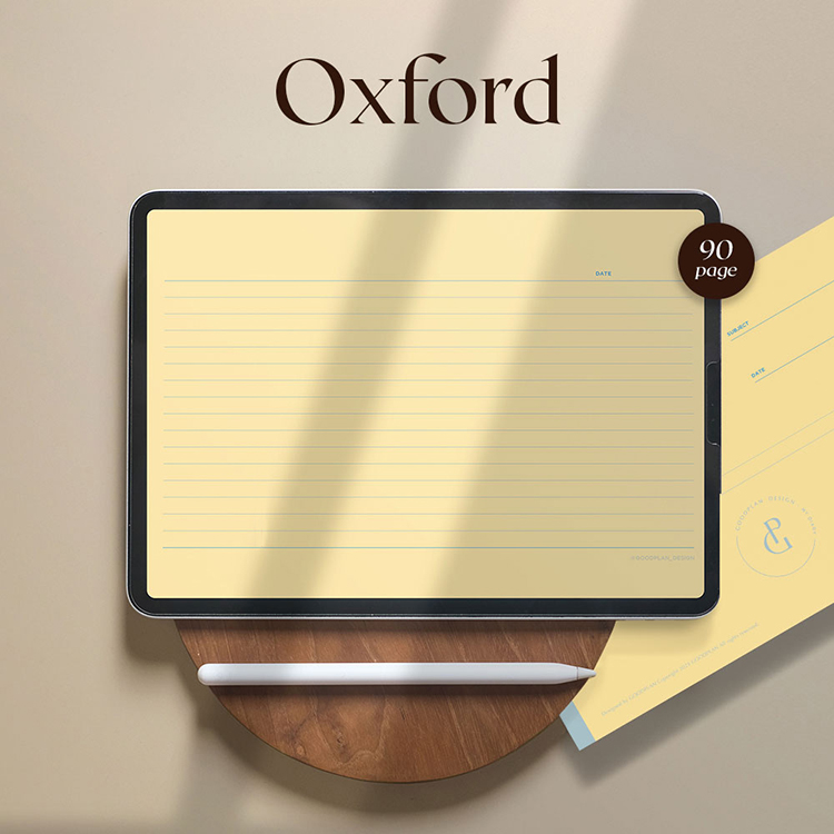 landscape basic note yellow oxford notes goodnote op.2 | Webudding