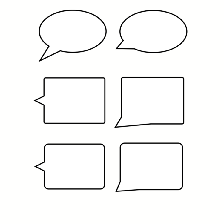 speech bubble sticker | Webudding