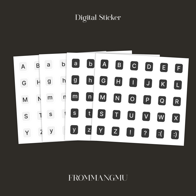 Alphabet sticker | Webudding