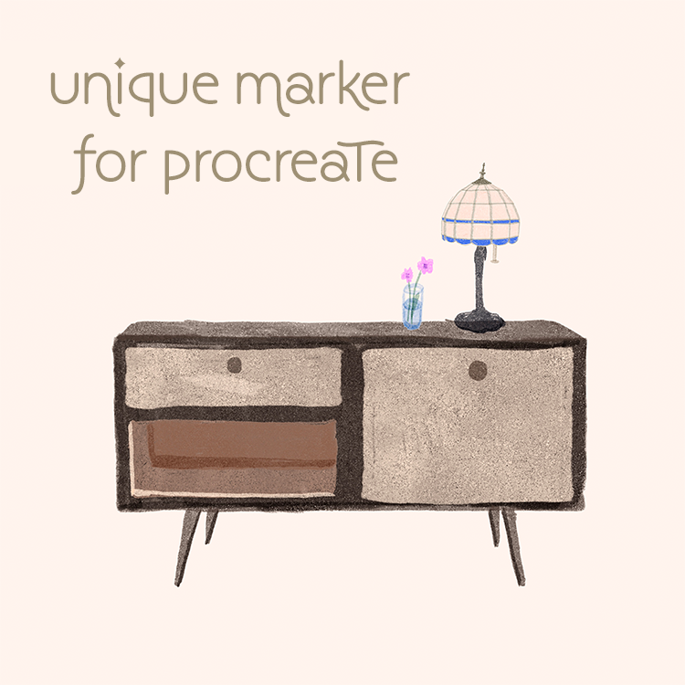 Unique Marker ?️ Procreate brush set | Webudding