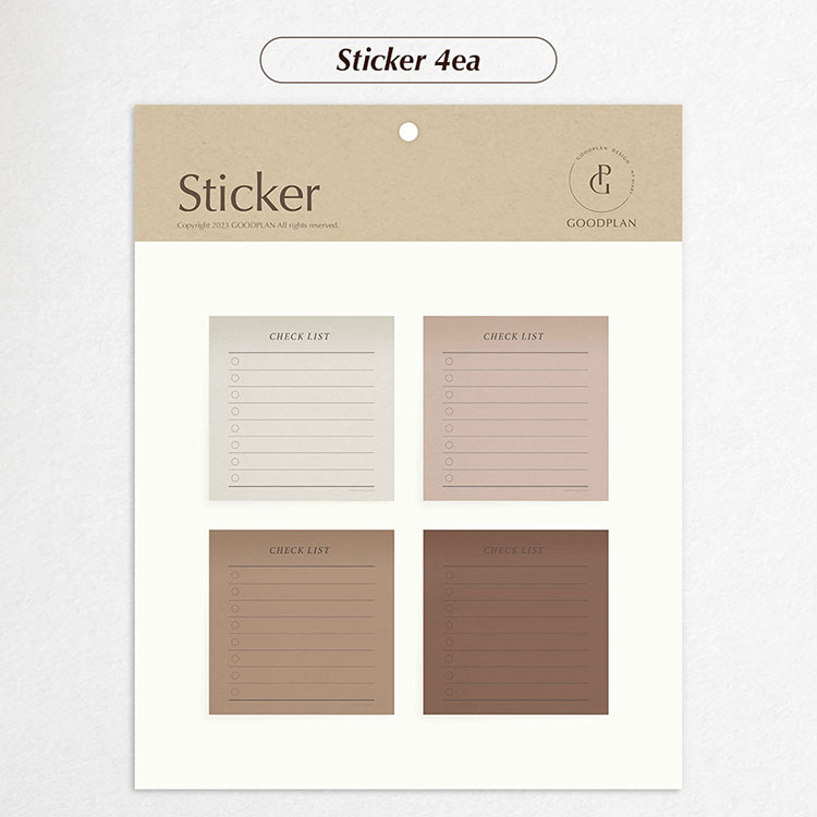 check list sticker memo 4ea | Webudding