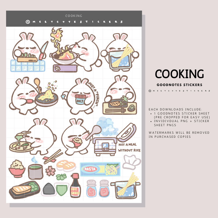 Cooking Daily Life Sticker | Webudding