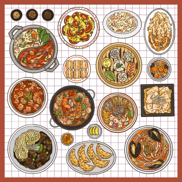 Food Series 05_(Chinese food sticker) | Webudding
