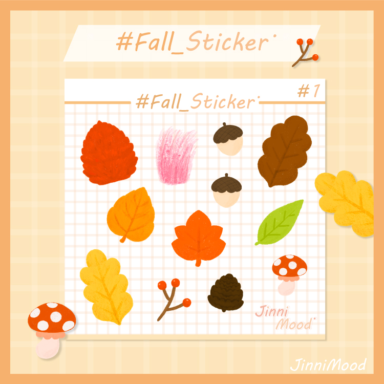 fall sticker | Webudding