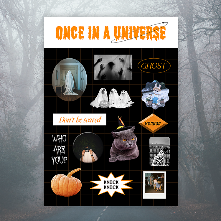 Retro Halloween stickers | Webudding