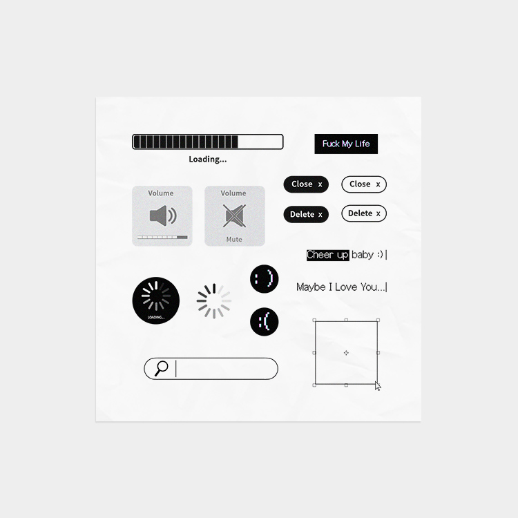 Digital Contents Stickers | Webudding