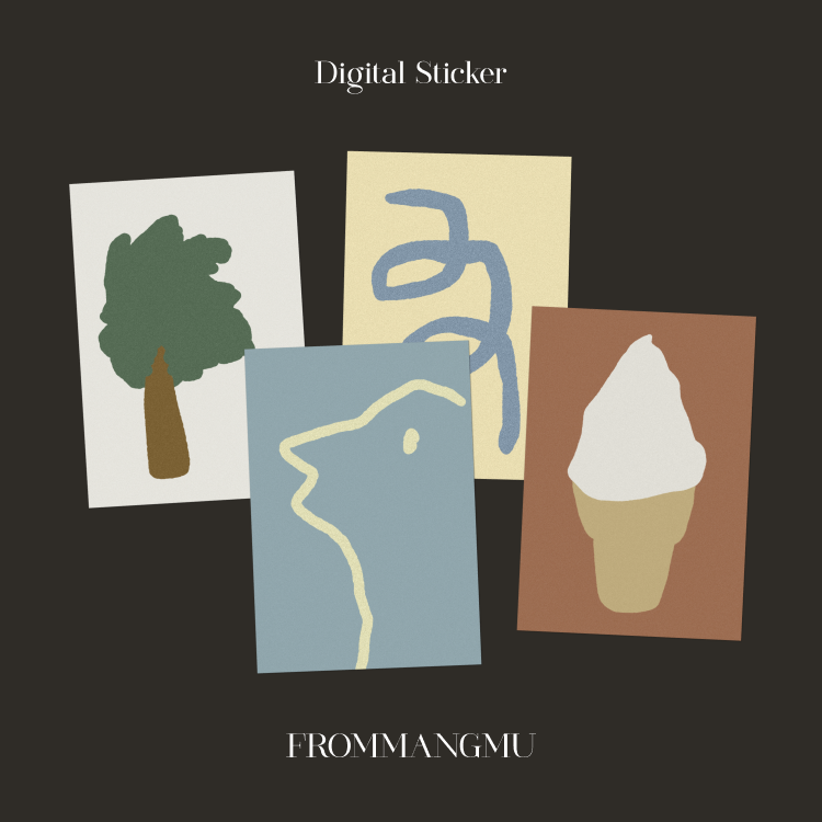 Postcard sticker | Webudding