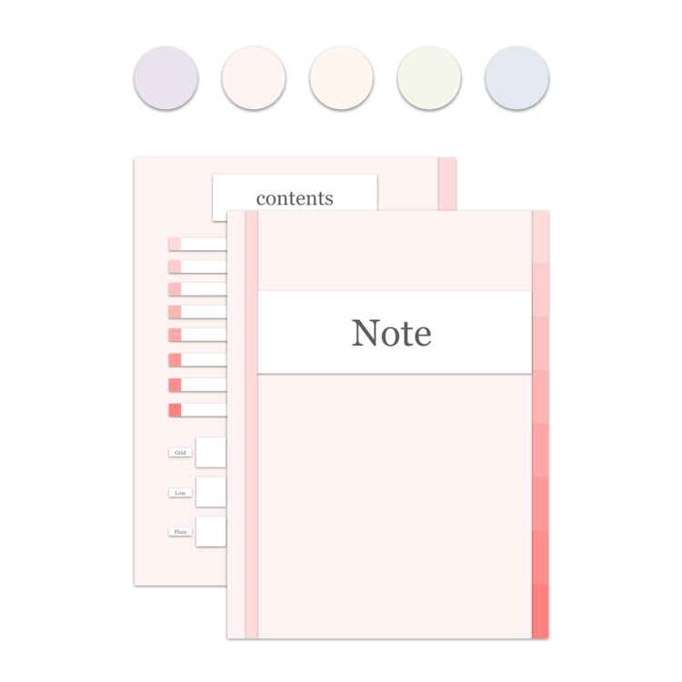 Simple square note (pink) | Webudding