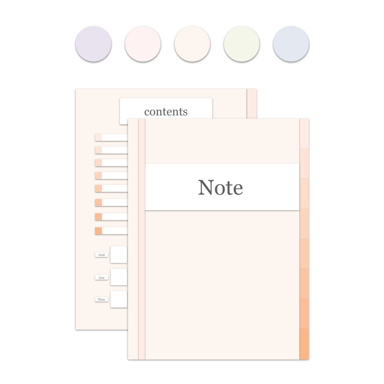 Simple Square Note(orange) | Webudding