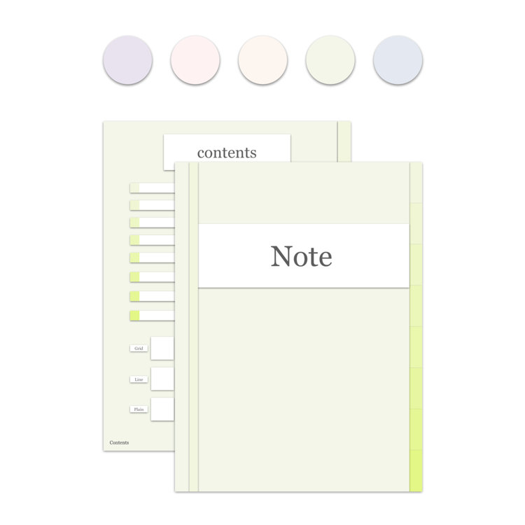 Simple Square Note(green) | Webudding