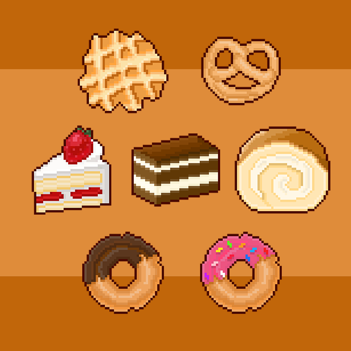 Pixel Goodnote Sticker_ver.bread2 | Webudding