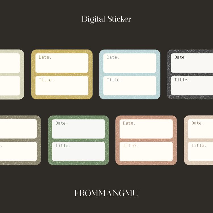 Date index stickers | Webudding