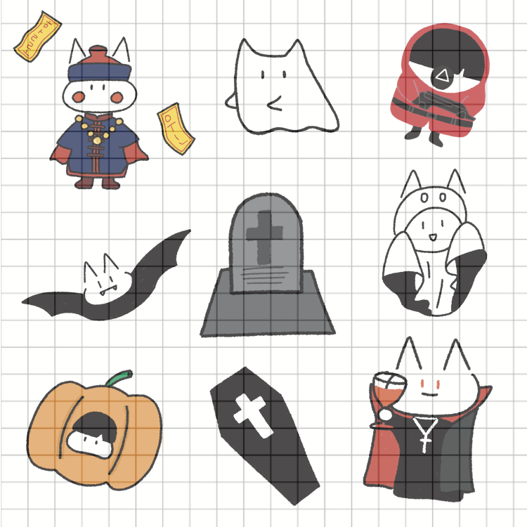 png sticker (random Halloween) | Webudding