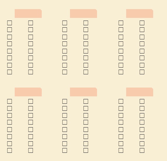 allergy checklist (4color) | Webudding
