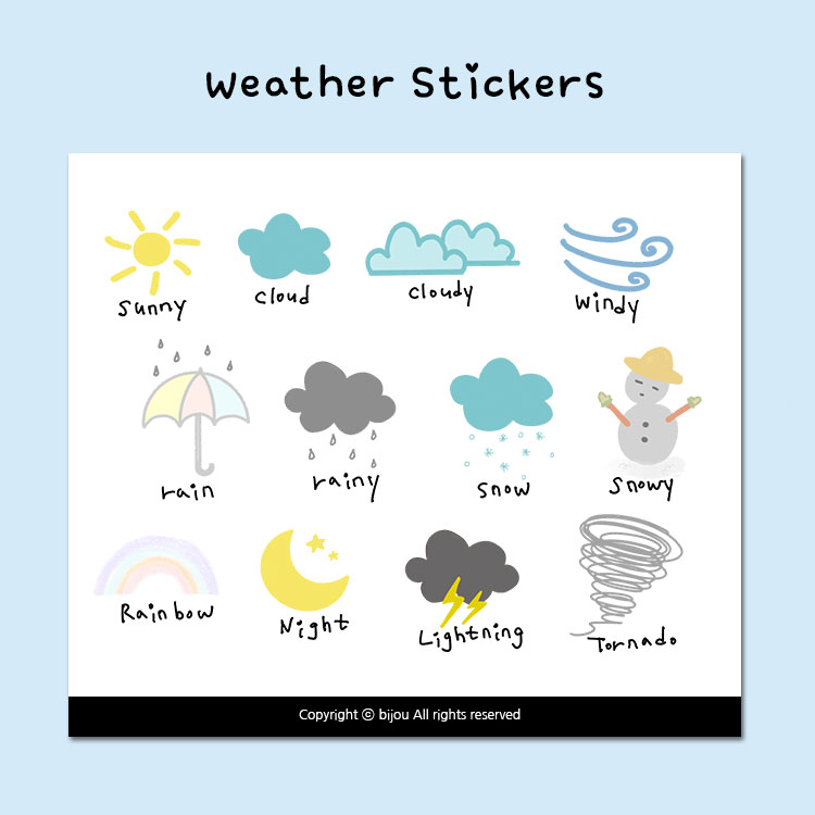 Digital Weather Sticker | Webudding