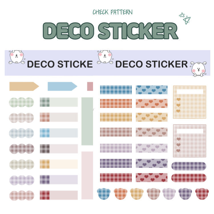 CHECK PATTERN STICKER | Webudding