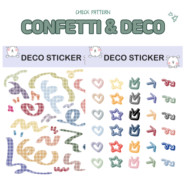 CONFETTI STICKER | Webudding