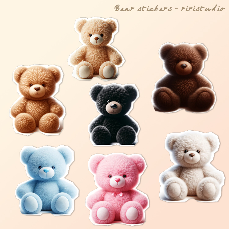 a teddy bear sticker | Webudding